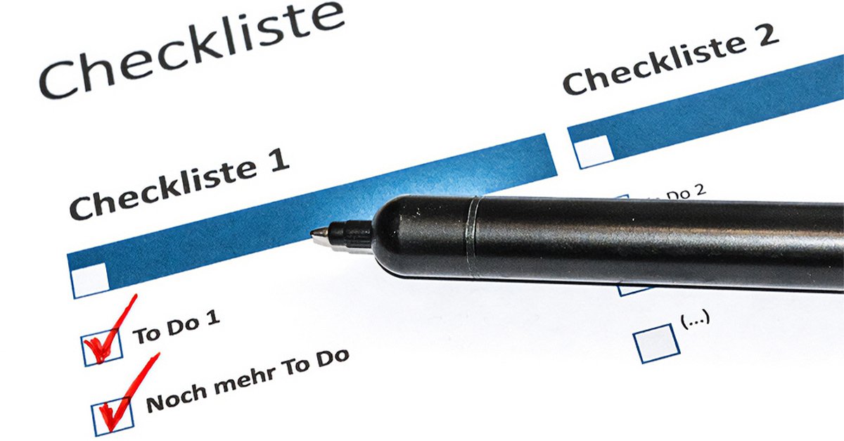 Tag der Checklisten - National Checklists Day USA - 30. Oktober